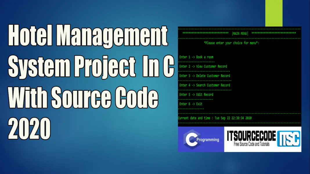 Hotel Management System Project In C With Source Code Video 2021