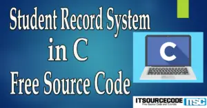 Student Record System Project in C with Source Code