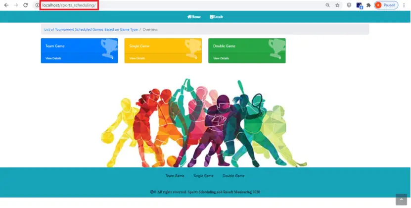 Sports Management System Project in PHP with Source Code