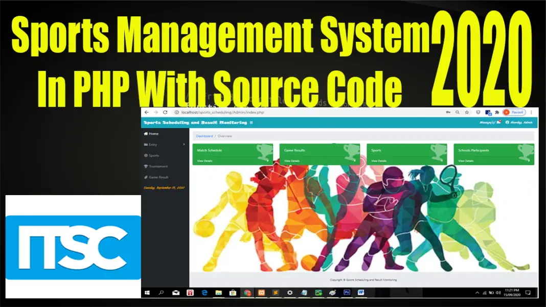 Sports Management System Project In PHP Download