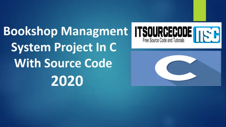 Bookshop Management System Project In C With Source Code