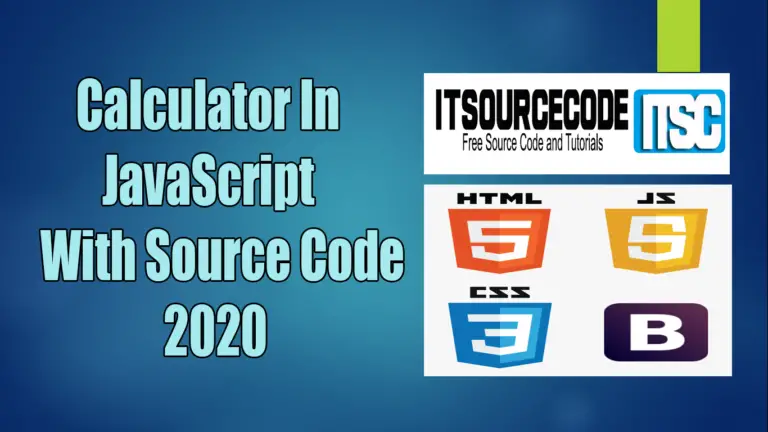 Simple Calculator in JavaScript Source Code Free Download