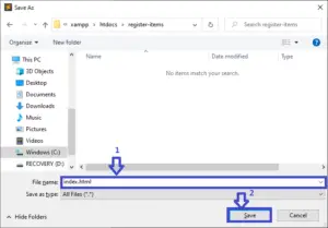 Register Items Project in JavaScript with Source Code - Video - 2022