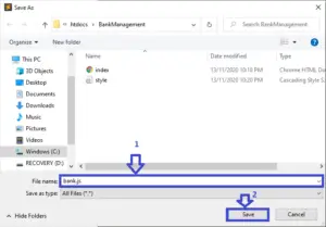Bank Management System in JavaScript with Source Code