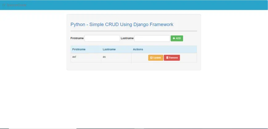 Django CRUD App With Source Code - Itsourcecode.com
