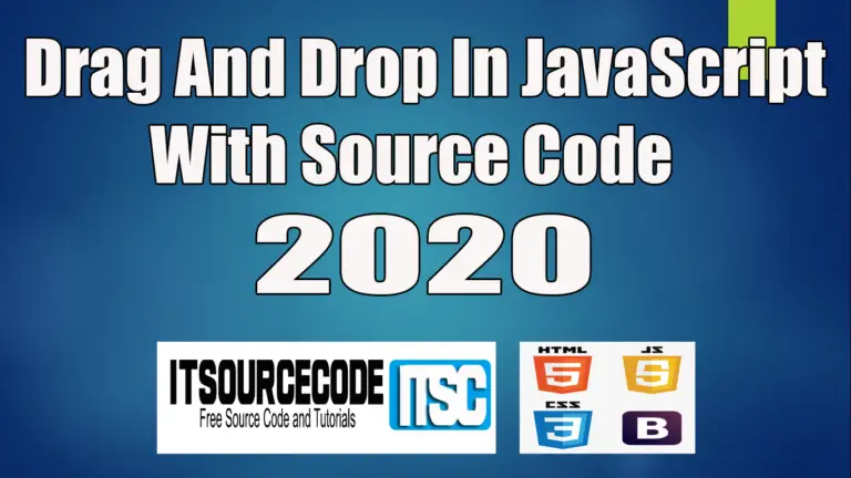 Drag And Drop JavaScript With Source Code - VIDEO - 2022