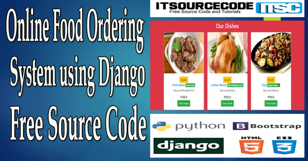 Online Food Ordering System Using Django With Source Code Video