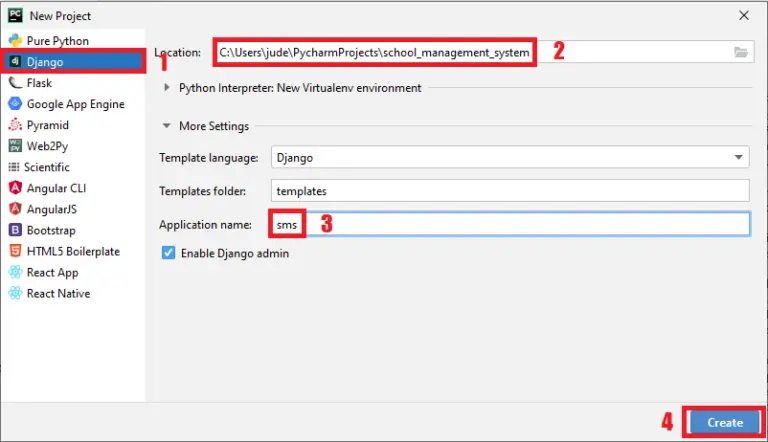 School Management System Django with Source Code