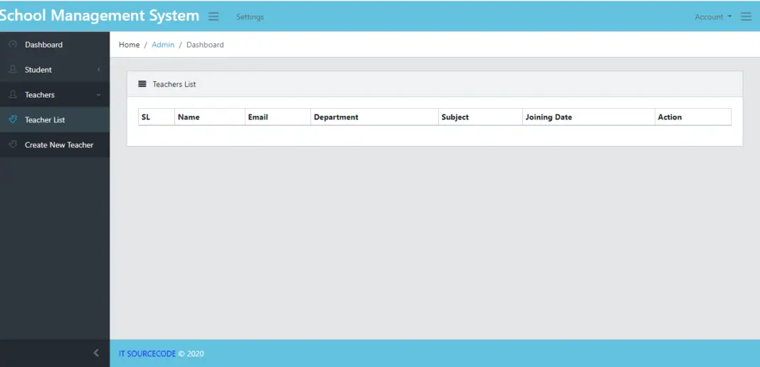 School Management System Django with Source Code