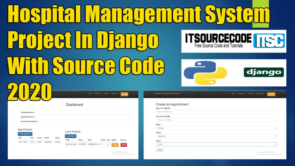 Django Hospital Management System With Source Code