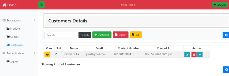 Order Management System Project in Django with Source Code