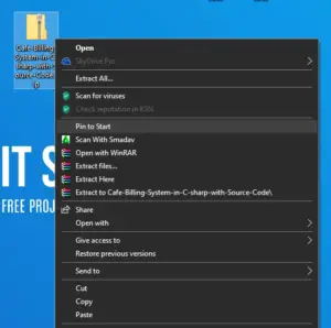 Cafe Billing System in C# with Source Code