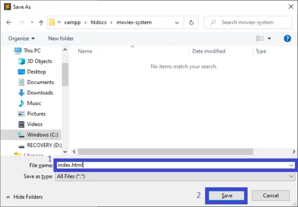 Movie Management System in JavaScript with Source Code