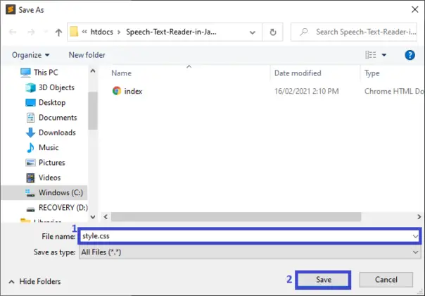 Speech Text Reader in JavaScript with Source Code - Video - 2022