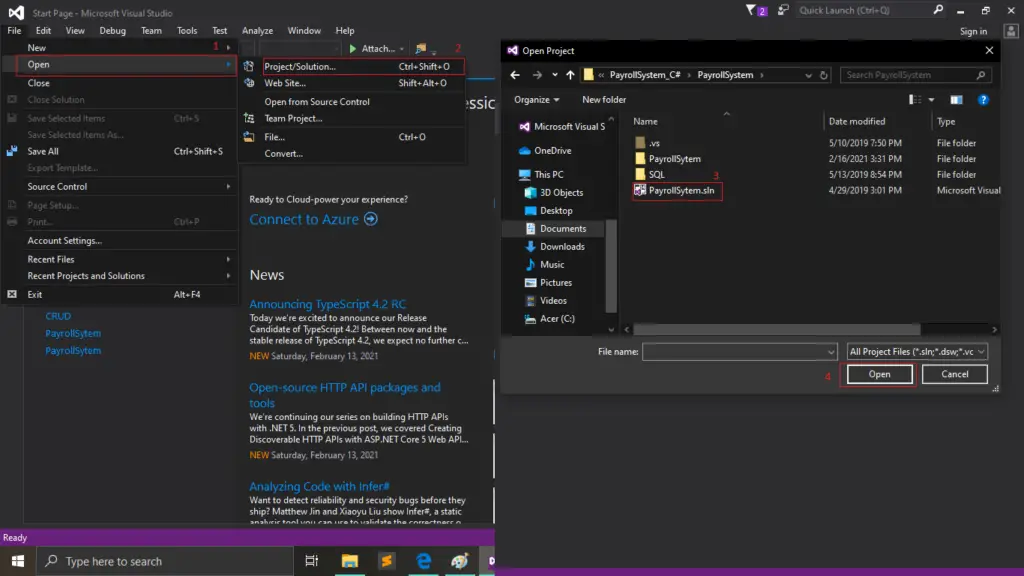 Payroll Management System Project in C# with Source Code