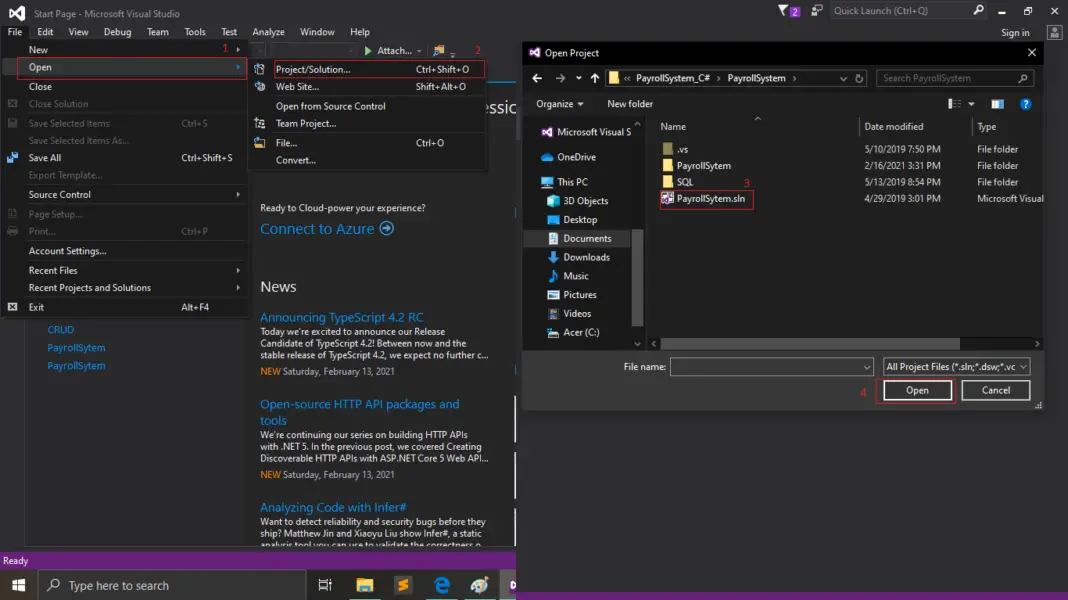 Payroll Management System Project in C# with Source Code