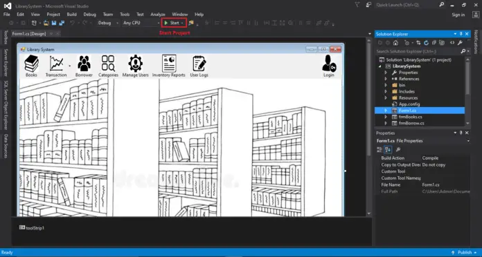 Library Management System in C# with Source Code