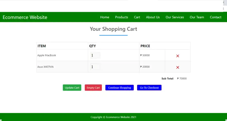 Ecommerce in Javascript Framework with Source Code - Video