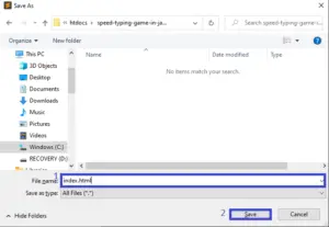 Typing Game in JavaScript with Source Code - Video - 2022