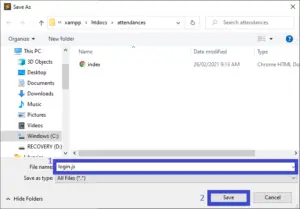 Attendance Management System in JavaScript with Source Code