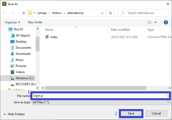 Attendance Management System in JavaScript with Source Code