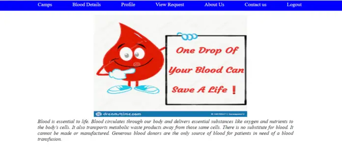 Online Blood Bank Management System in PHP with Source Code