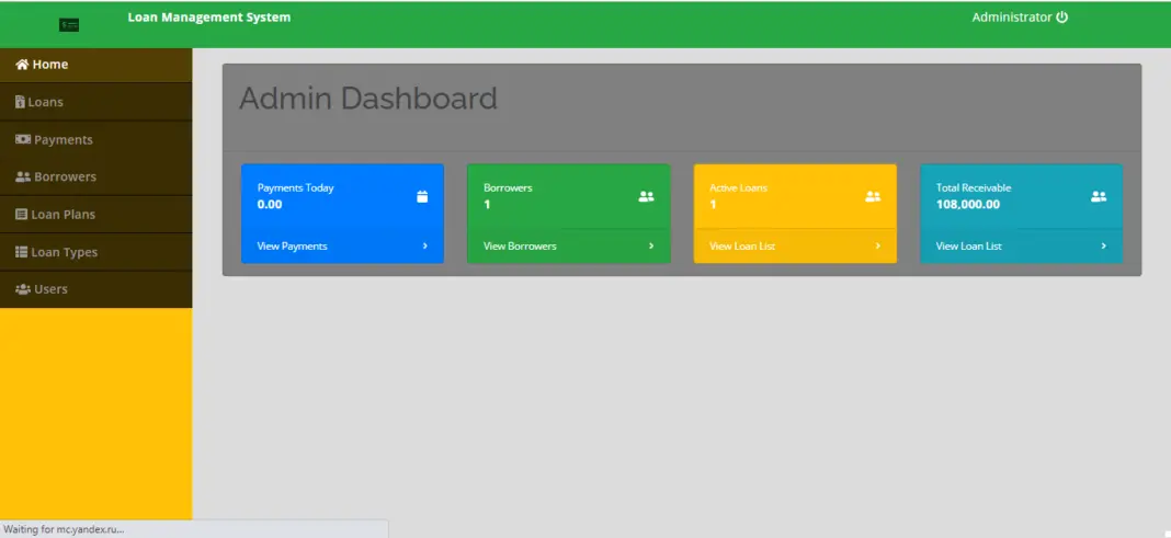 Loan Management System Project In PHP With Source Code