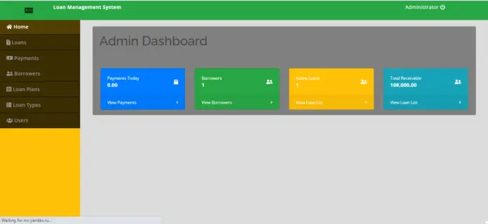 Loan Management System Project In PHP With Source Code