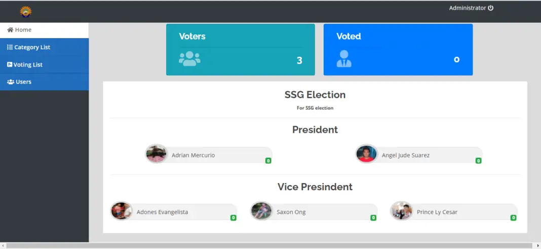 Online Voting System Project In Php With Source Code