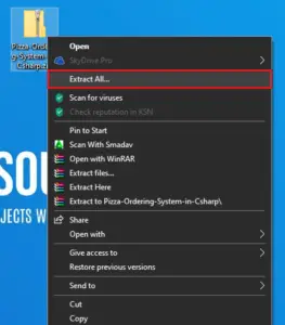 Pizza Ordering System C# with Source Code