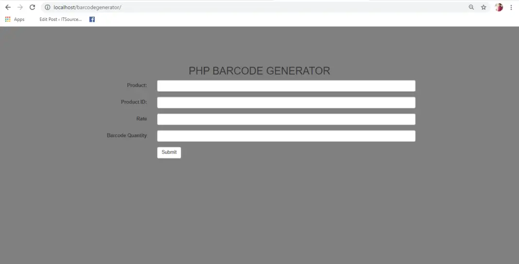 Barcode Generator In PHP With Source Code - Itsourcecode.com