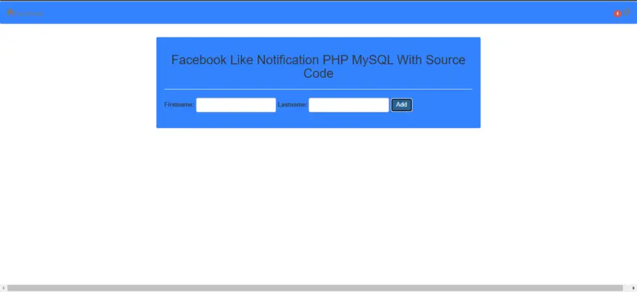 Facebook Like Notification Php Mysql With Source Code 3876