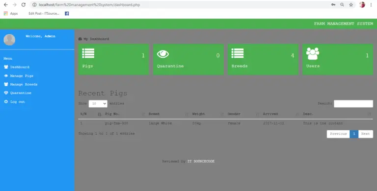 Farm Management System In PHP With Source Code