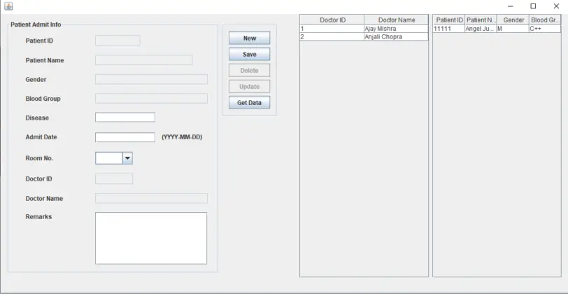 Project On Hospital Management System In Java With Source Code - 2022