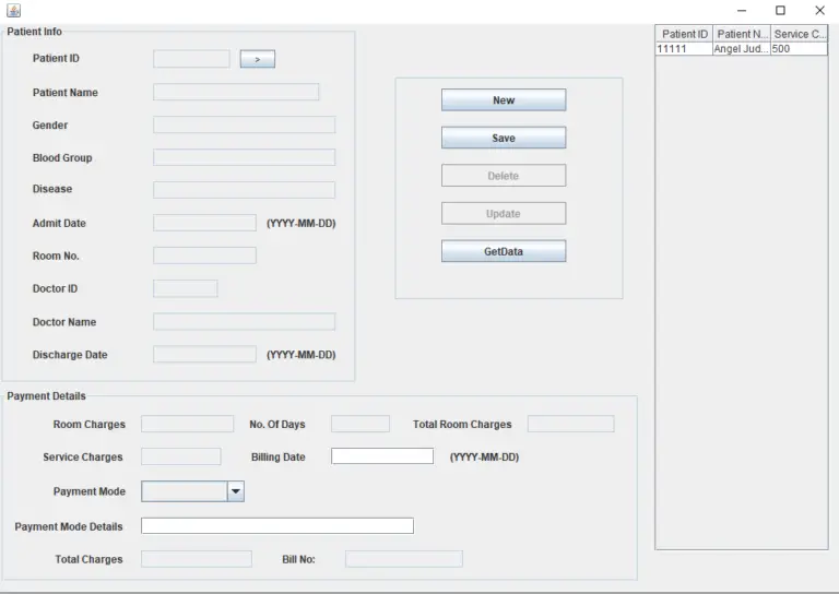 Project On Hospital Management System In Java Source Code
