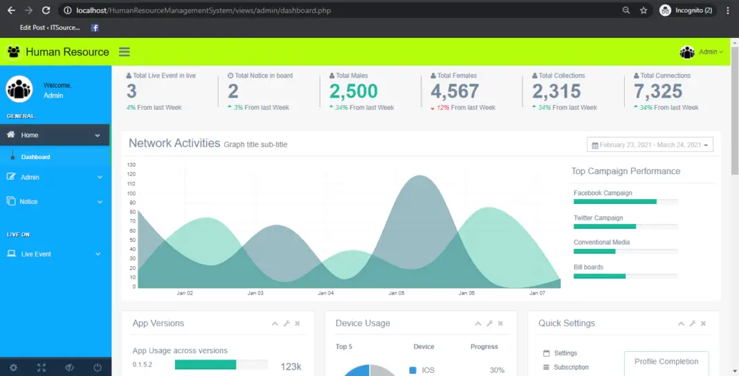 Human Resource Management System In Php With Source Code