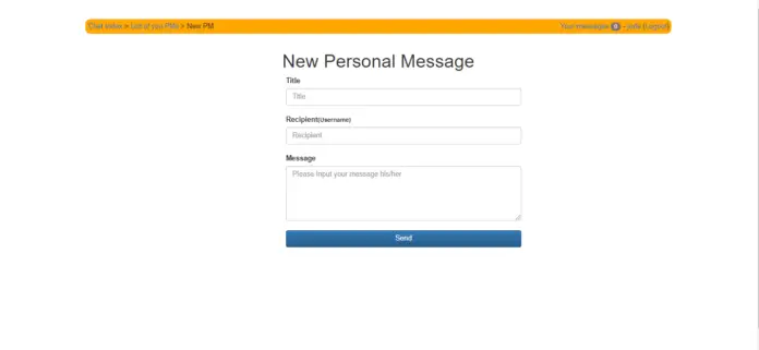 Message System In Php With Source Code