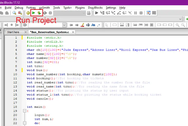 Bus Reservation System Project In C With Source Code