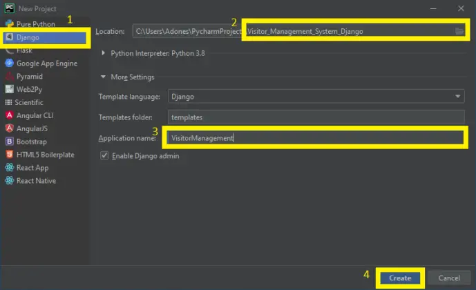 Visitor Management System in Django with Source Code