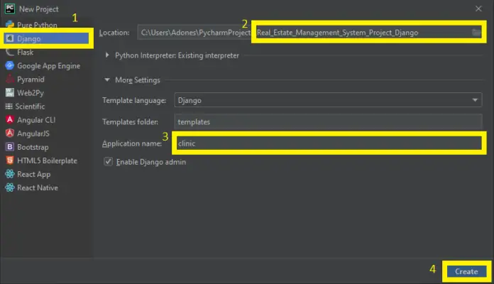 Real Estate Management System Project in Django