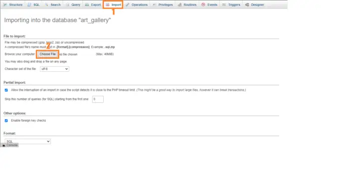 Art Gallery Project In PHP With Source Code