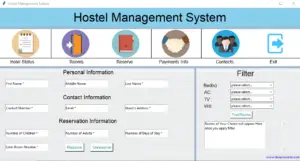 Hostel Management System Project In Python With Source Code