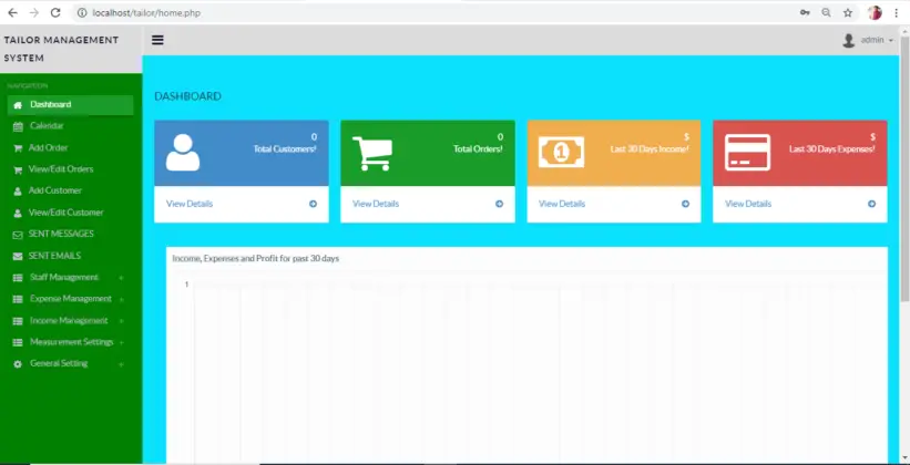 Tailoring Management System Project in PHP with Source Code