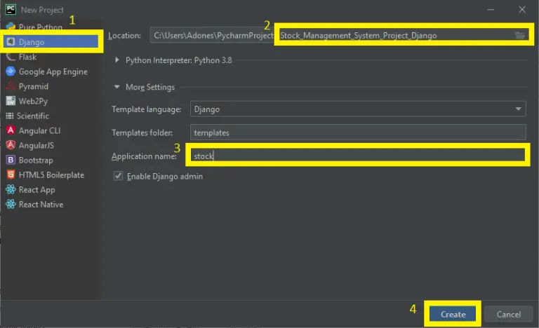Stock Management System Project in Django with Source Code - 2022