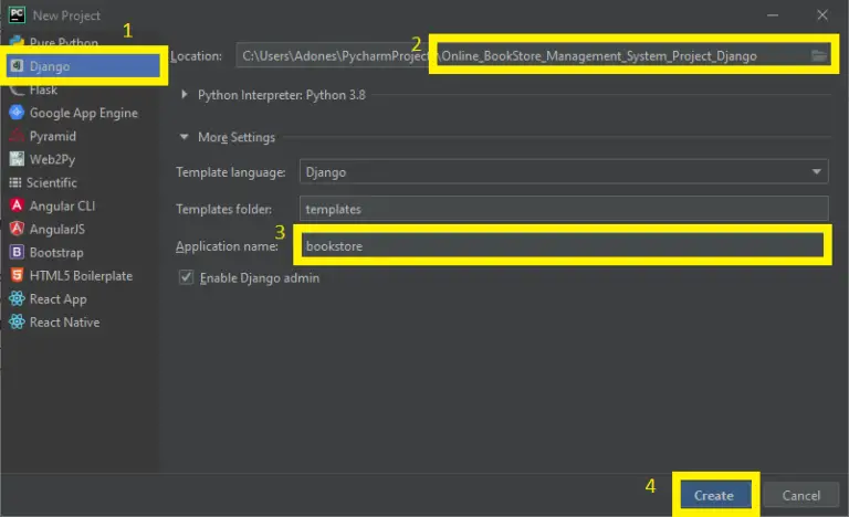 Online Bookstore Management System In Django