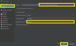 Customer Feedback System Project in Django with Source Code