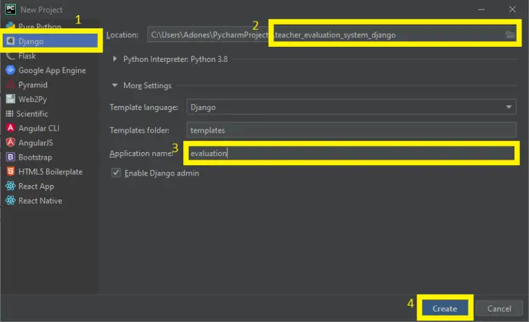 Teacher Evaluation System Project In Django With Source Code