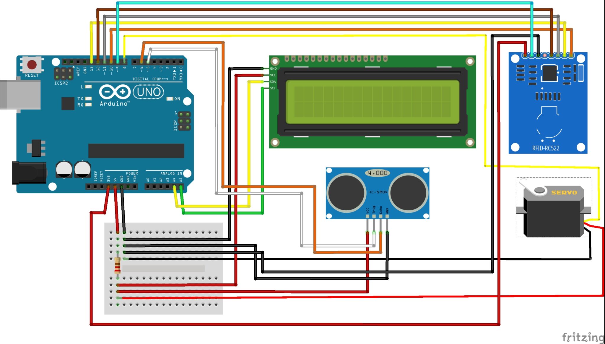 RFID Door Lock Using Arduino Project with Data Logging in Python