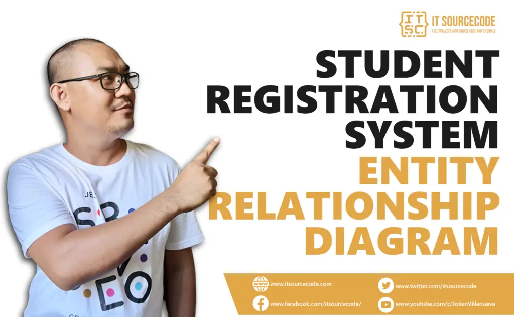 Student Registration System ER Diagram - Itsourcecode.com