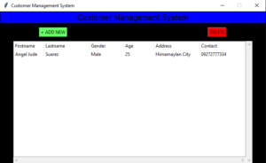 Customer Management System Project In Python With Source Code